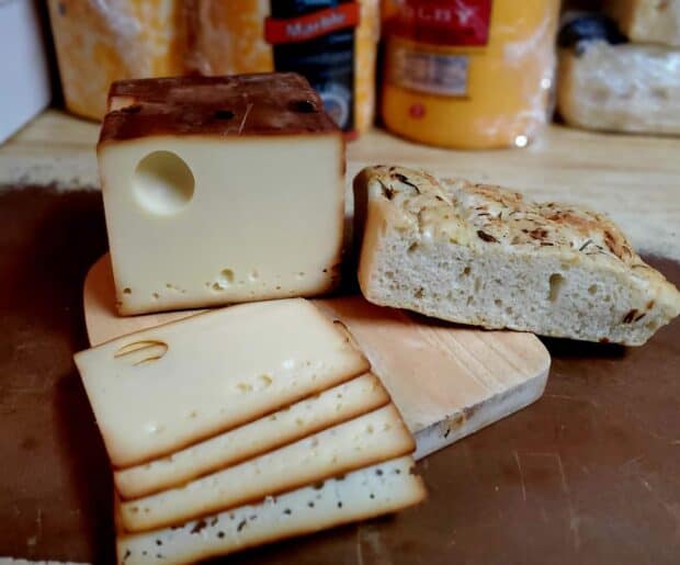 Natural Smoked Swiss Cheese - Shislers Cheese House